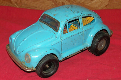 For Parts Old D Battery Powered VW Bug Toy Car Volkswagen Pressed ...
