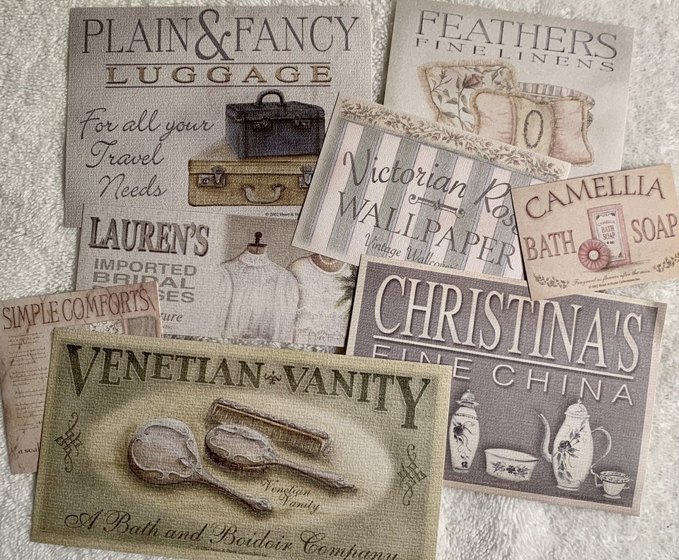 Ephemera Decor Labels Vintage Hope Chest Designs Craft Decals stickers ...