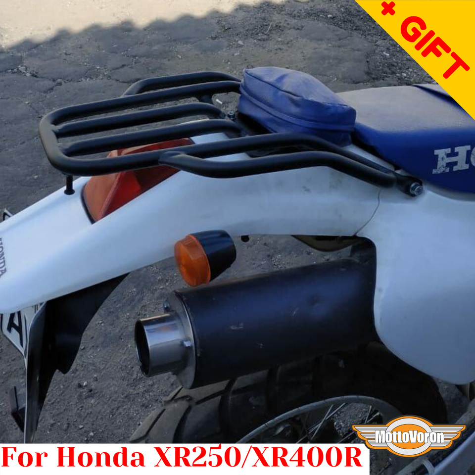 For Honda XR400 XR250R Motard XR250 Baja Rear Luggage Rack | Black ...
