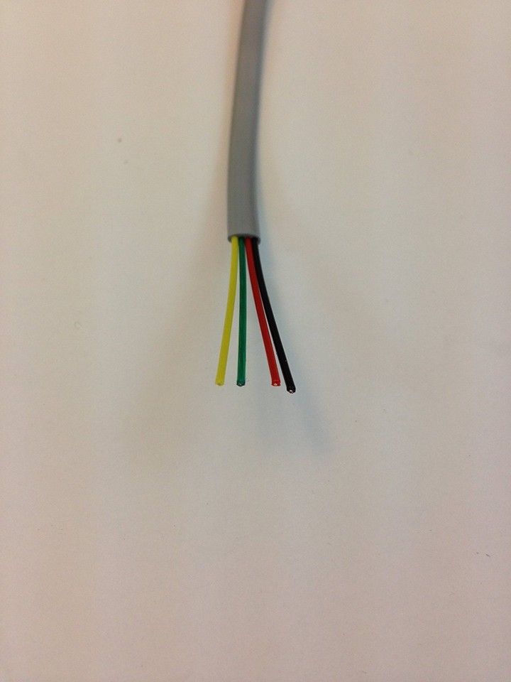 1 ROLL - TELEPHONE WIRE 1000FT SILVER SATIN 4 CONDUCTOR PULL-OUT BOX ...