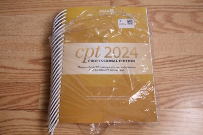 CPT 2024 Professional Edition AMA Spiralbound Code Book Yellow - New ...
