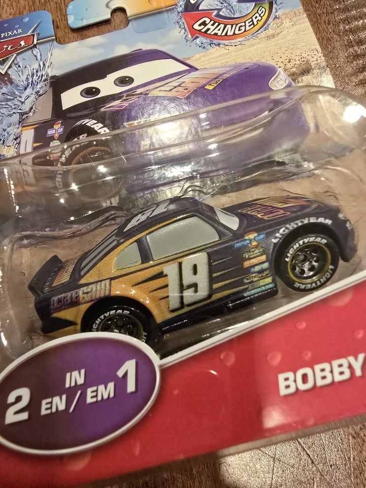 Disney Pixar Cars Bobby Swift 19 Color Changers 2 in 1 Race Car Mattel ...