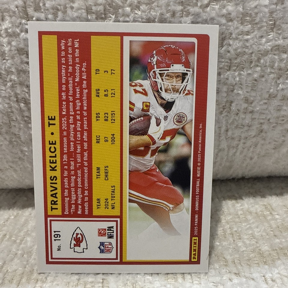 2025 Panini Donruss - Travis Kelce blue Press Proof | eBay