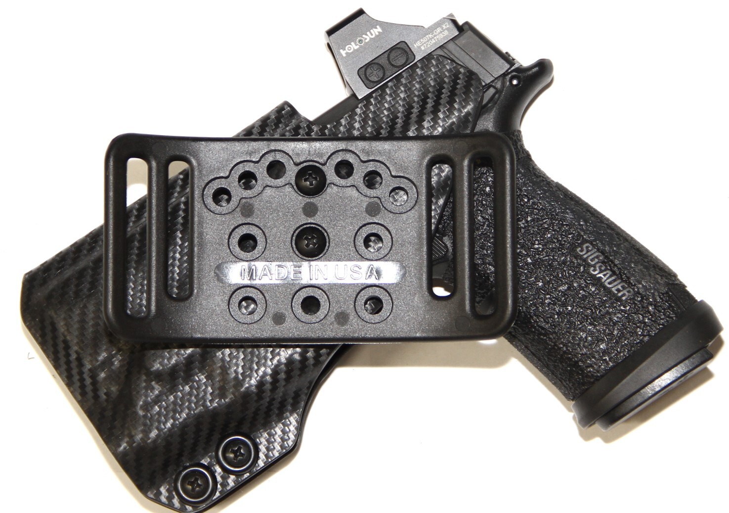 REVKEL OWB Cross Draw Slot Belt Slide holster for pistols w/Streamlight ...