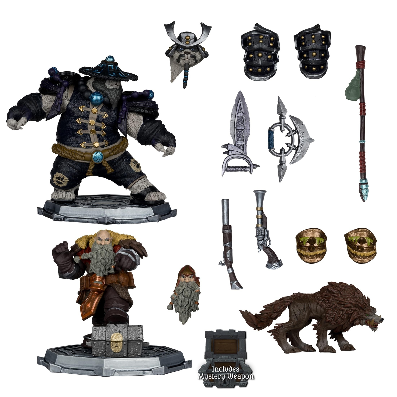 McFarlane Toys - World of Warcraft Dwarf Hunter: Beastmaster & Marksman ...