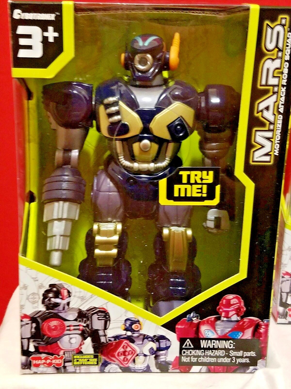 Set Of 3 Walking Robot M.A.R.S. MARS CYBOTRONIX Motorized Attack Robo ...