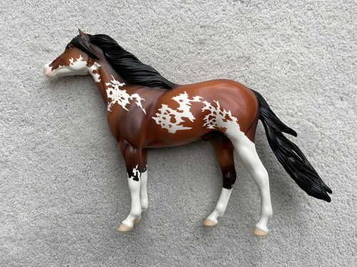 Rare Breyer Peter Stone Horse “Nemesis” Bay Sabino Pinto Mustang ...