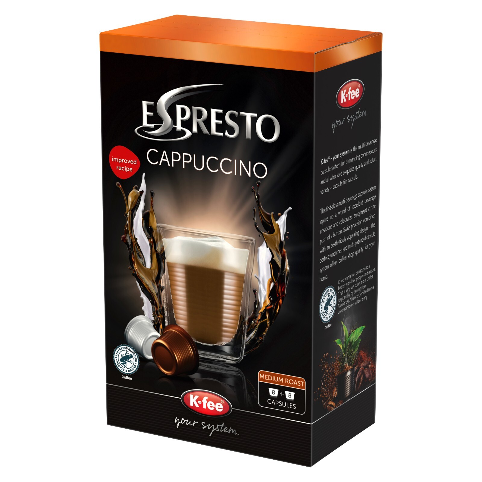 K-FEE ESPRESTO CAPPUCINO COFFEE PODS - 6 X 16 - 96 CAPSULES | eBay UK