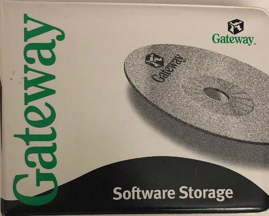 Vintage Gateway CD Software Storage Case-Holds 31 CDS/DVDS-RARE VINTAGE ...