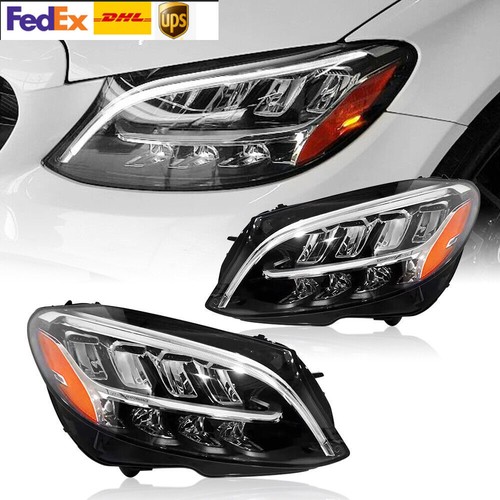 2018-2021 LED Headlight For Mercedes-Benz C300 C43 C63 W205 Driver ...