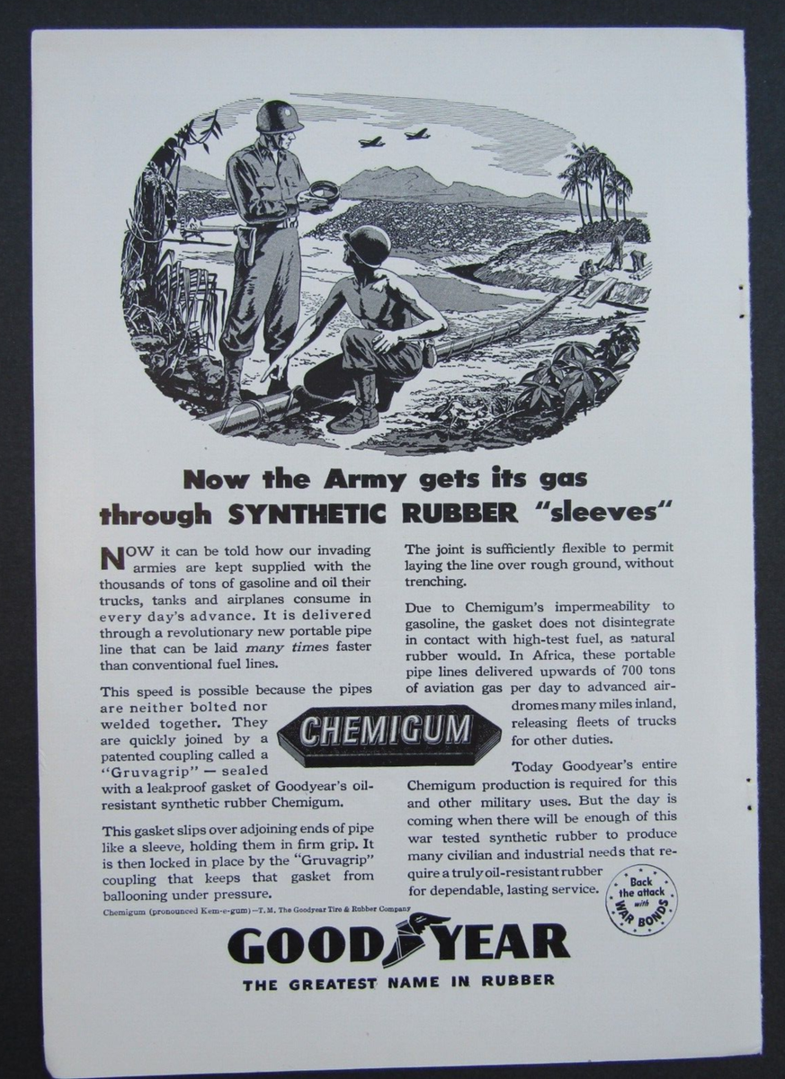 Synthetic Rubber Production Ww2