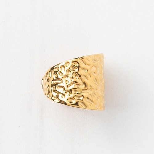 Plunder Ring (new) MAYLETTE - WIDE TEXTURED GOLD, ONE SIZE FITS ALL ...