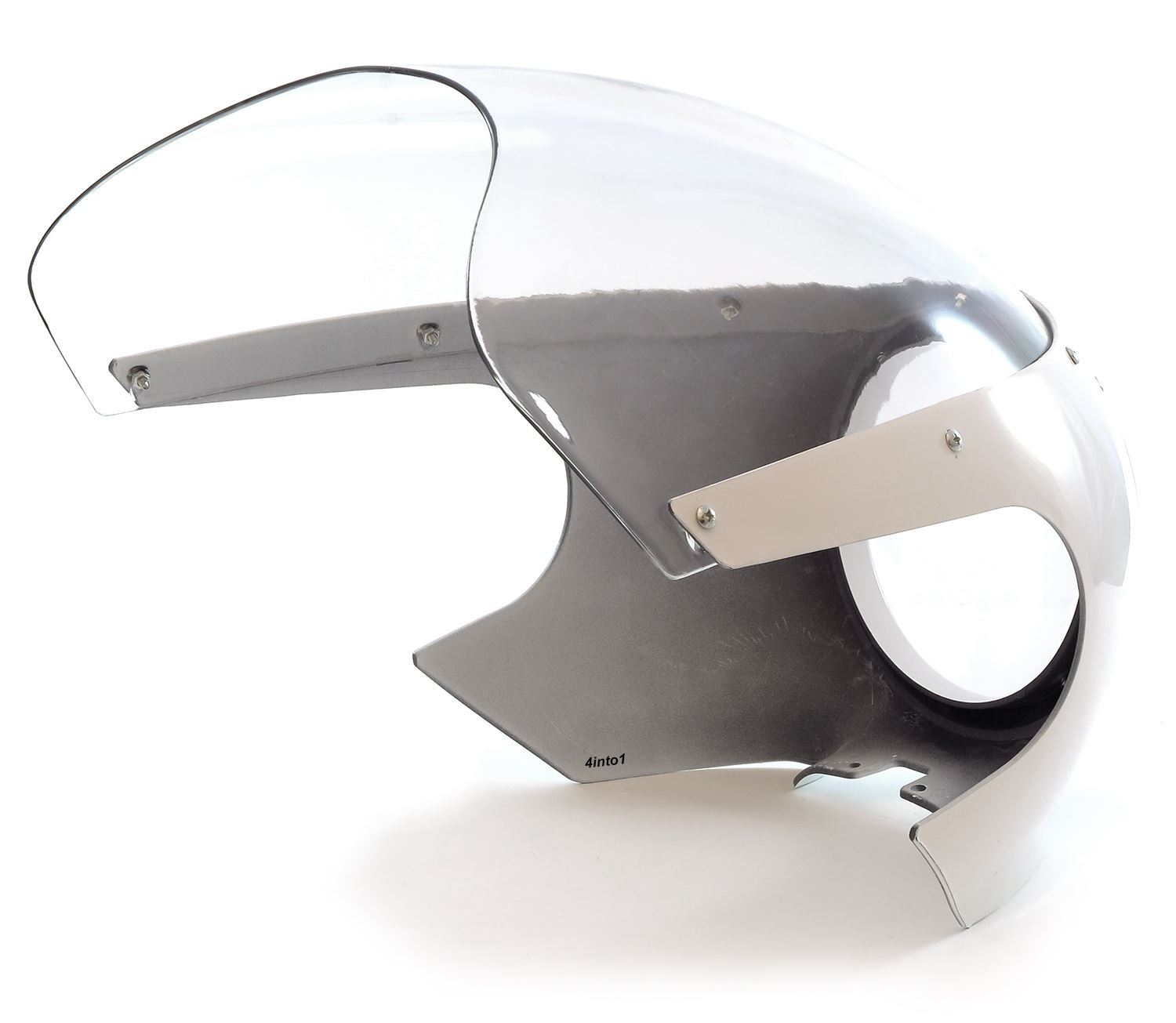 Cafe Racer Retro Drag Racing Motorcycle Fairing - White - Clear ...