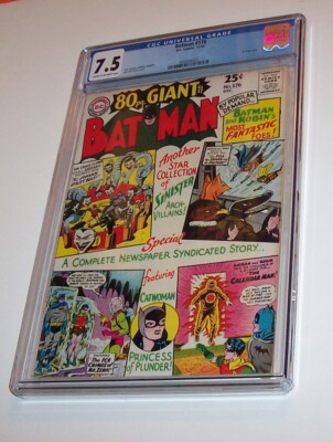Batman #176 - DC 1965 Silver Age Rogue's Gallery Issue - CGC VF- 7.5 | eBay