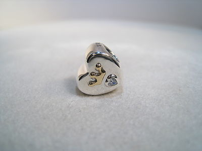 NEW!! Authentic Pandora Silver Charm Majestic Heart Clear CZ 791739CZ ...