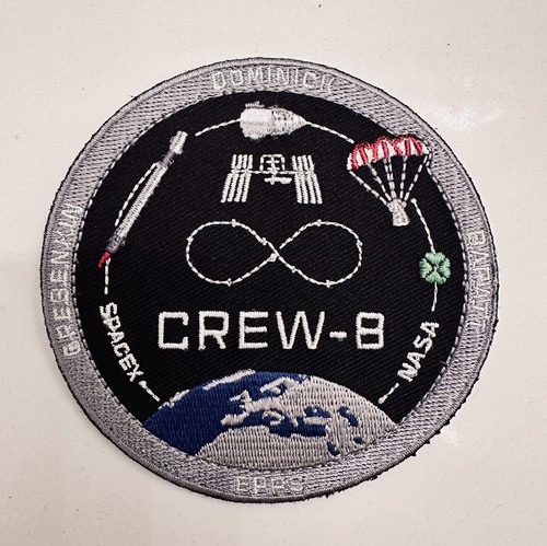 OrIginal NASA SPACEX CREW 8 ISS Mission CREW DRAGON SPACE PATCH 3.5” | eBay