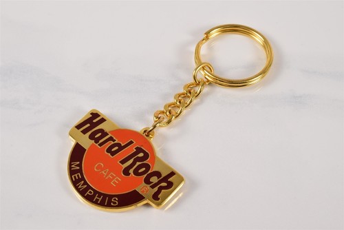 Vintage New Old Stock Hard Rock Cafe Enameled Keychain Memphis | eBay