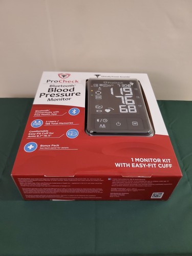 ProCheck - Bluetooth Blood Pressure Monitor with Bonus Pack - New ...