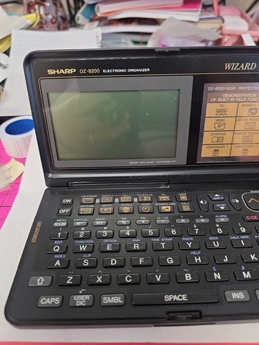 Vintage Sharp OZ-8200 Electronic Organizer Wizard 128KB Untested | eBay