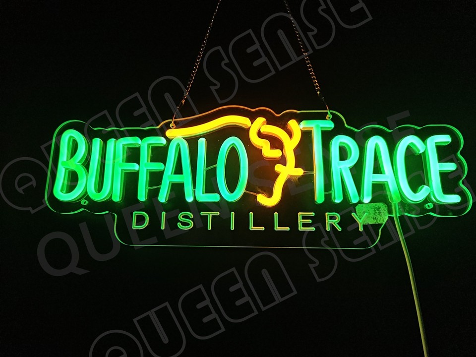 16"x5" Buffalo Trace Distillery Bar LED Neon Sign With Dimmer USB ...