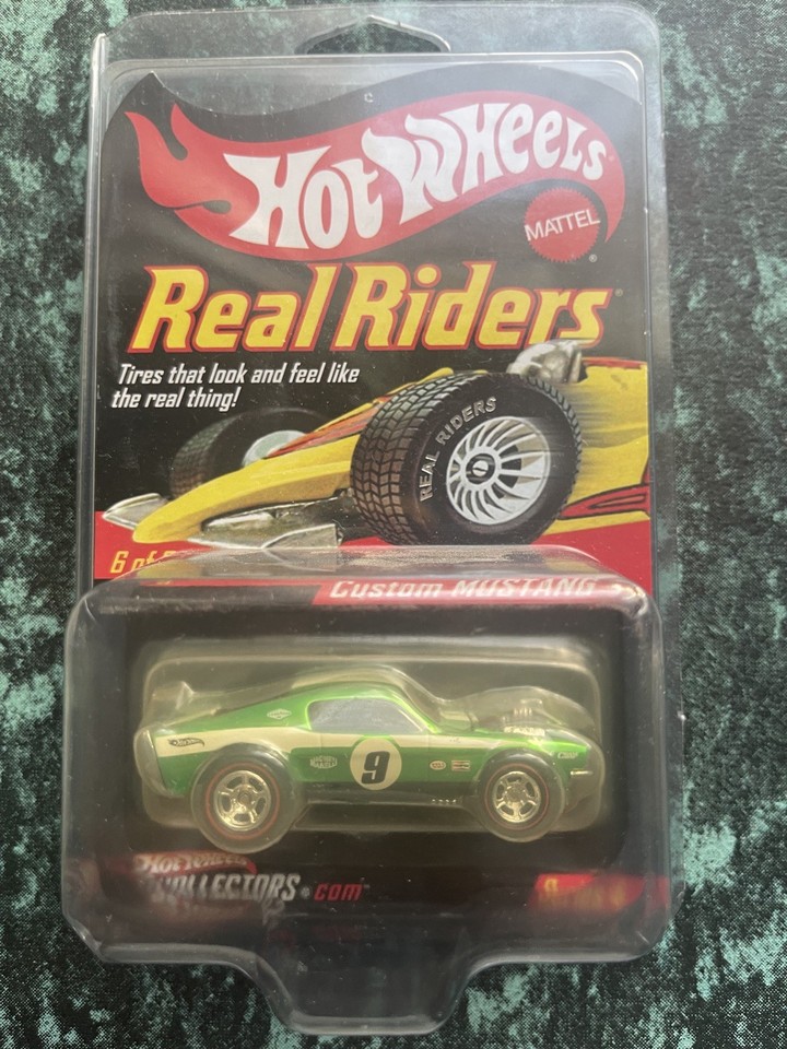 Hot Wheels RLC Real Riders Custom Mustang 8326/11000 Green Redline ...