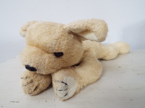 1997 Ty Sunny Puppy Plush Yellow Labrador Dog Floppy Laying Vtg Stuffed ...