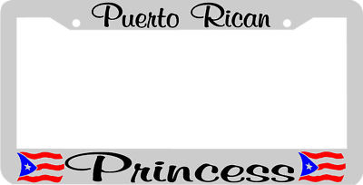 PUERTO RICAN PRINCESS PUERTO RICO License Plate Frame | eBay