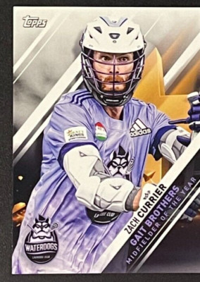 2022 Topps Premier Lacrosse Award Winners Zach Currier #AW-7 Waterdogs ...