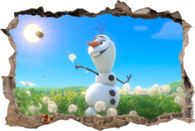 Olaf In The Sun Frozen Smashed Wall Decal Removable Wall Sticker Disney ...