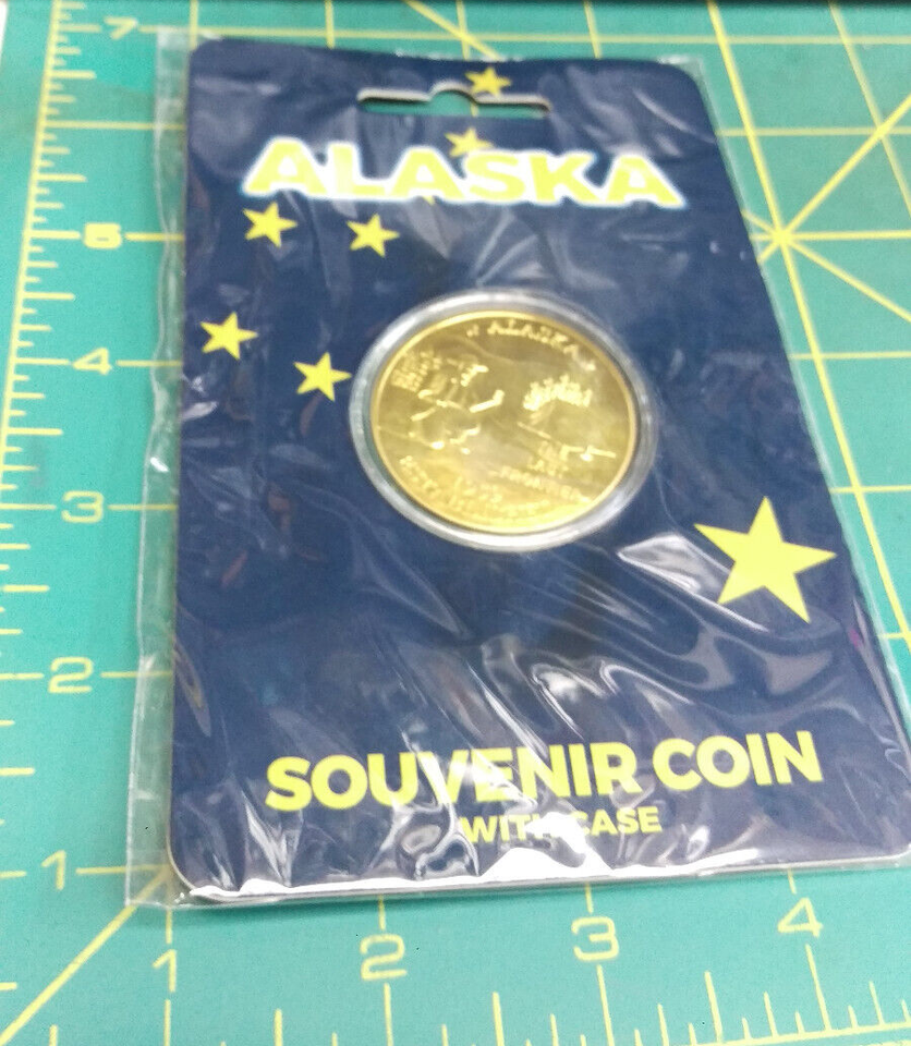 Denali Alaska Souvenir Coin / Token 1.5 inch coin in case prospector ...