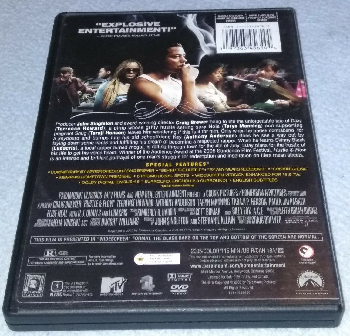 Hustle & Flow (Widescreen Edition) DVD 97363456544| eBay