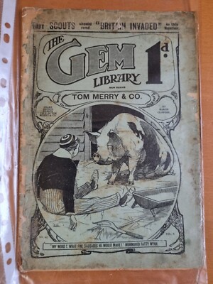 THE GEM LIBRARY No. 42 New Series from 1908 St. Jim's Tom Merry Martin ...