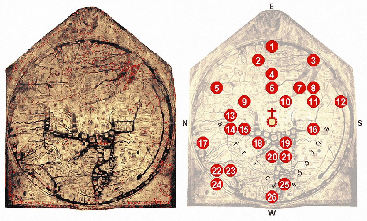 Mappa Mundi Puzzle Cresques Abraham: Mappa Mundi 1375