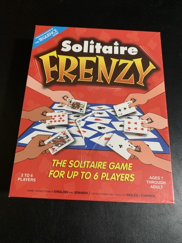 2002 Jax Ltd Solitaire Frenzy Card Board Game for Up to 6 Players ...