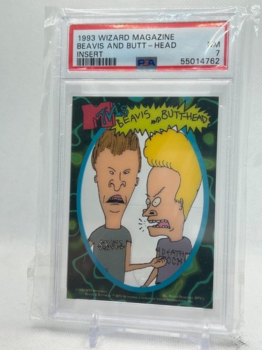 1993 WIZARD MAGAZINE INSERT BEAVIS AND BUTT-HEAD PSA 7 | eBay