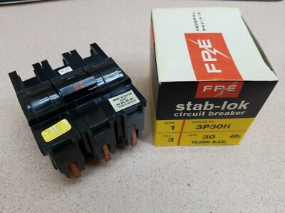 NEW FPE FEDERAL PACIFIC TYPE NA 3P30H 3 POLE 30 AMP PLUG IN BREAKER ...