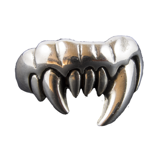 Vampire Fang Ring .925 solid sterling silver Metal Biker Gothic Punk M ...