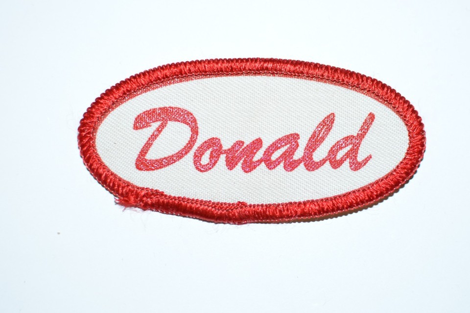 Employee Embroidered Worker Name Tag Sewn Patch for Uniform Work Shirt ...