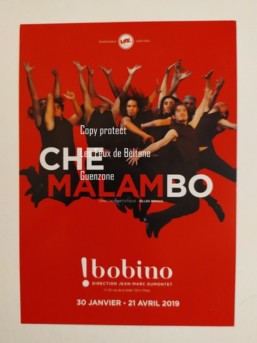 CHE MALAMBO DANSE SPECTACLE BOBINO PARIS flyer | eBay