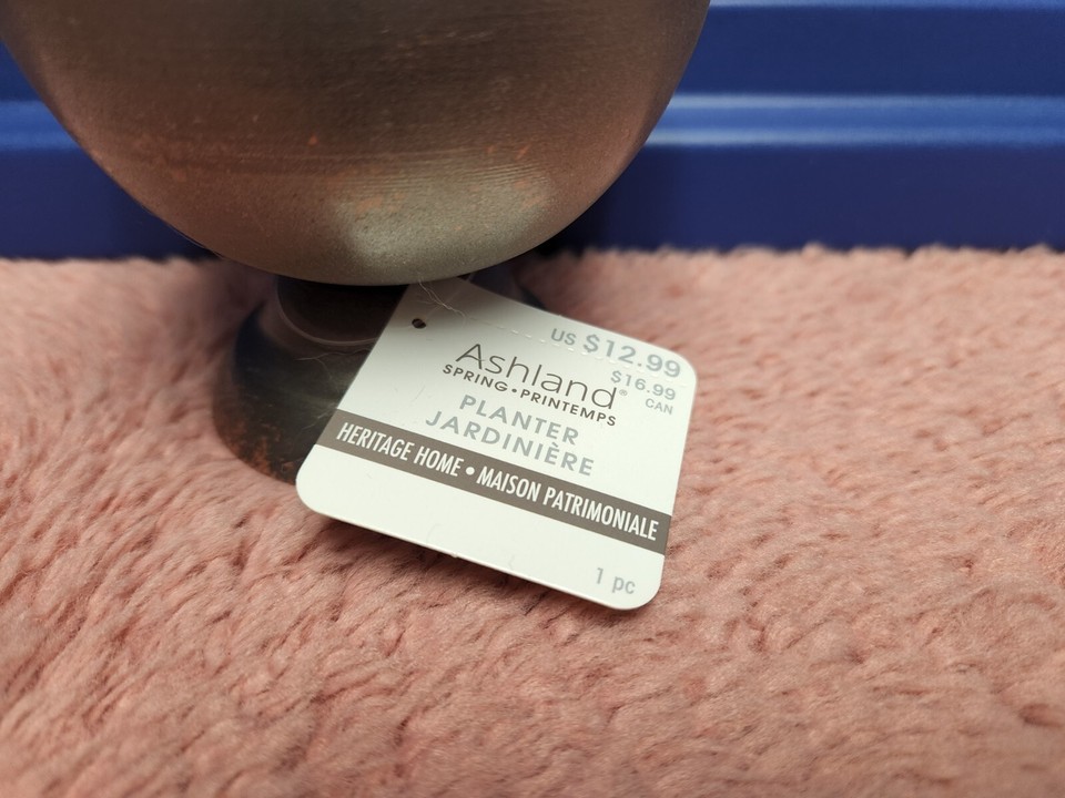 Ashland Heritage Home Spring Planter 4" Tabletop Decor Metal Planter ...