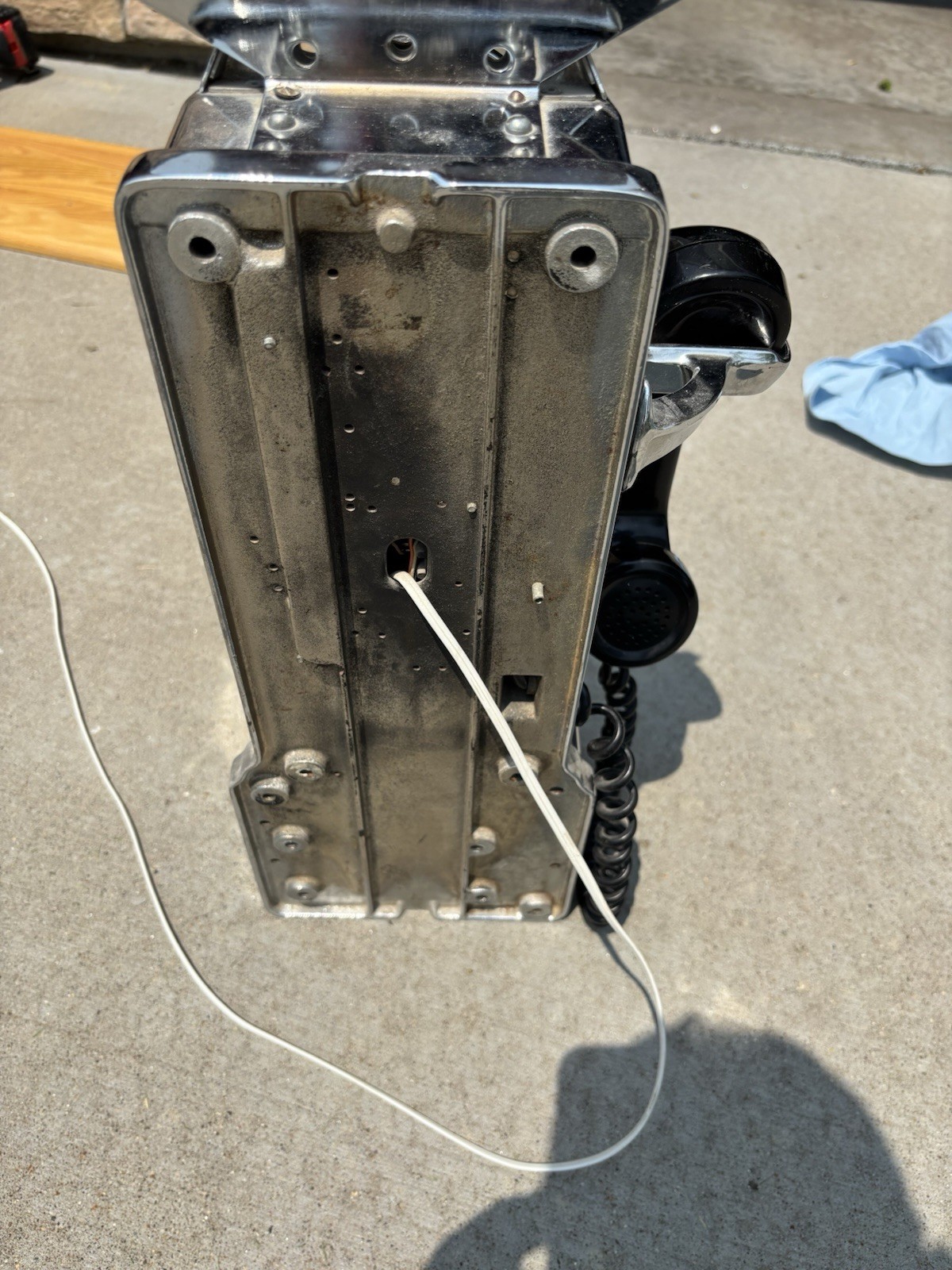 Vintage 3 Slot Pay phone MTS chrome telephone Co. | eBay