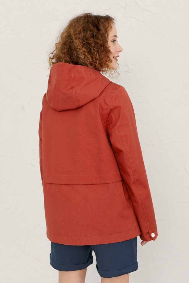 Seasalt Women's Jacket - orange Blue Depth Waterproof Jacket - Regular ...