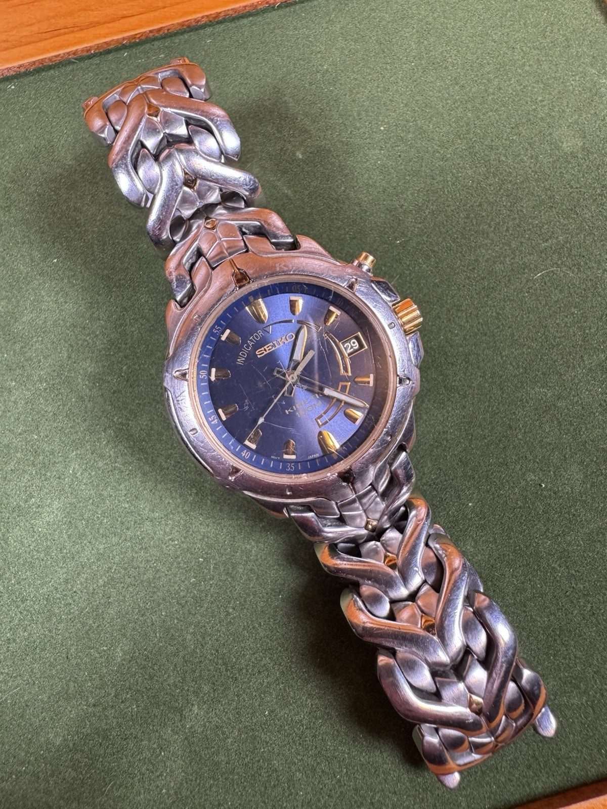 Seiko Kinetic Automatic Wrist Watch Mens 100m Sapphir… - Gem