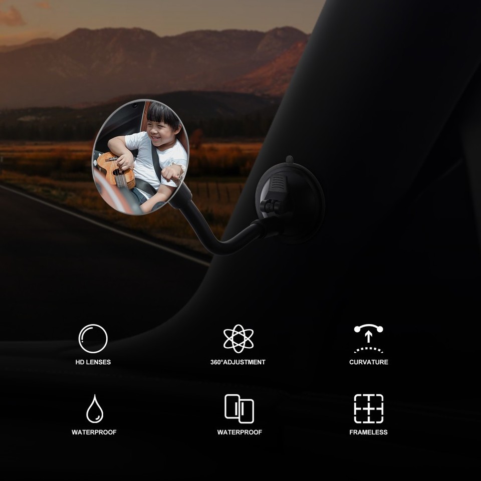 Vehicle Interior Rearview Mirror Universal Car Rear View Mirror Car ...