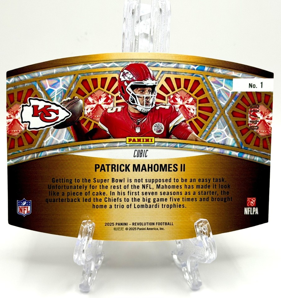 2025 Panini Revolution Patrick Mahomes II Ring Bearers Cubic #4/10 SSP ...