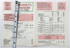 1980's Vtg Take-Out Menu SPAGHETTI VENDOR Cafe Pizzeria Sherman Oaks ...