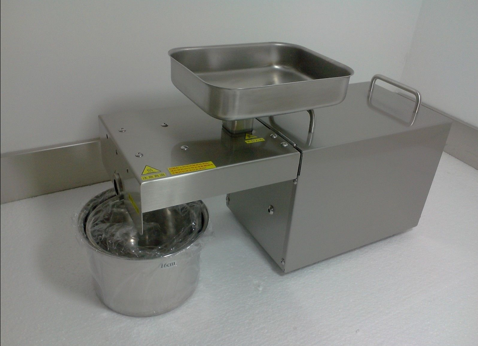 Automatic Small Oil Press Machine Stainless Steel Cold Hot press 110V ...