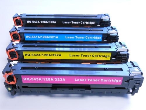 4PK 128A Color Toner CE320A 321A 322A CE323A for HP LaserJet CP1525nw ...
