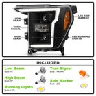 For 2021-2023 Ford F150 Halogen Upgrade LED Tube Projector Headlights ...