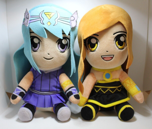 The Krew Gold Golden Glare and Lunar Eclipse Anime Plush Dolls 11" | eBay